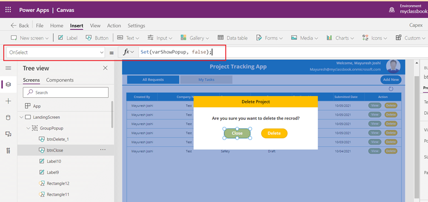 How To Create A Popup Message Or Alert Box In PowerApps